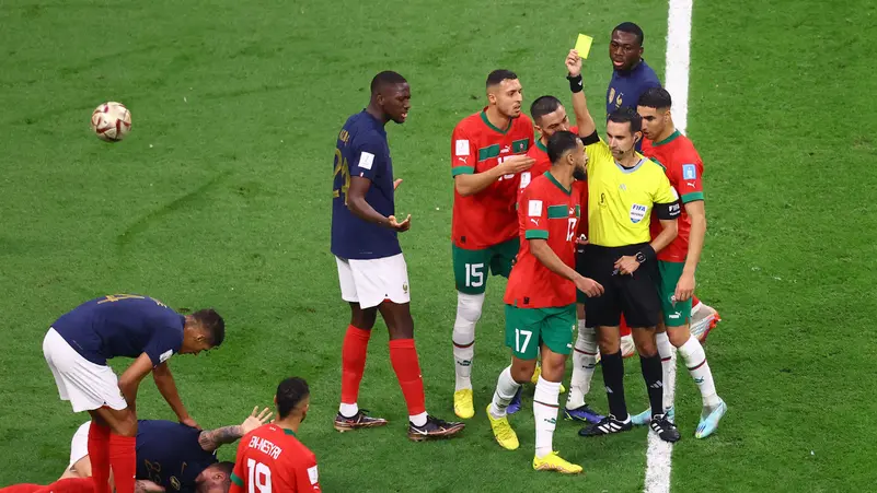 الاتحاد المغربي يحتج لدى الفيفا على حكم مباراة فرنسا التأمل
